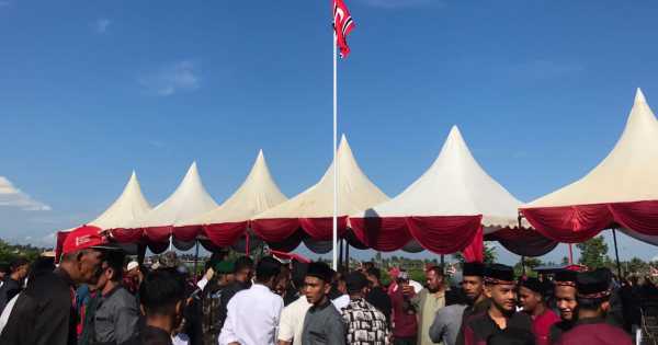 Milad GAM, Bendera Bintang Bulan Berkibar di Aceh Utara