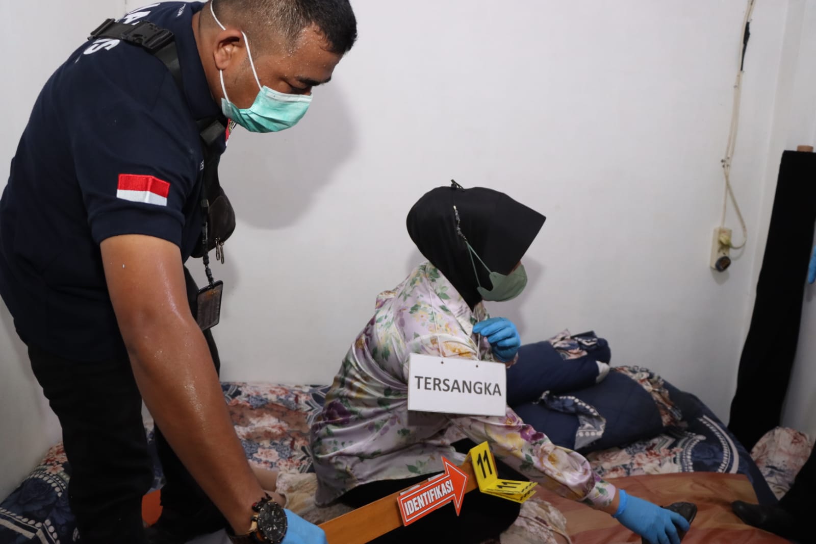 Polisi Gelar Rekonstruksi Anak Bunuh Ibu Kandung asal Sabang
