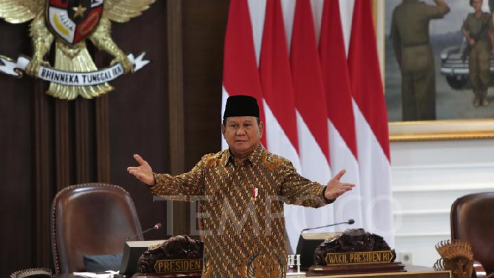 Ini 7 Poin Pidato Presiden Prabowo di Sidang Kabinet Kemarin