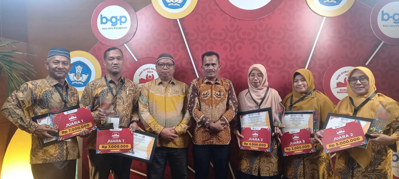 4 Kepala Sekolah dan Satu Guru di Nagan Raya Raih Penghargaan Jambore GTK se-Aceh