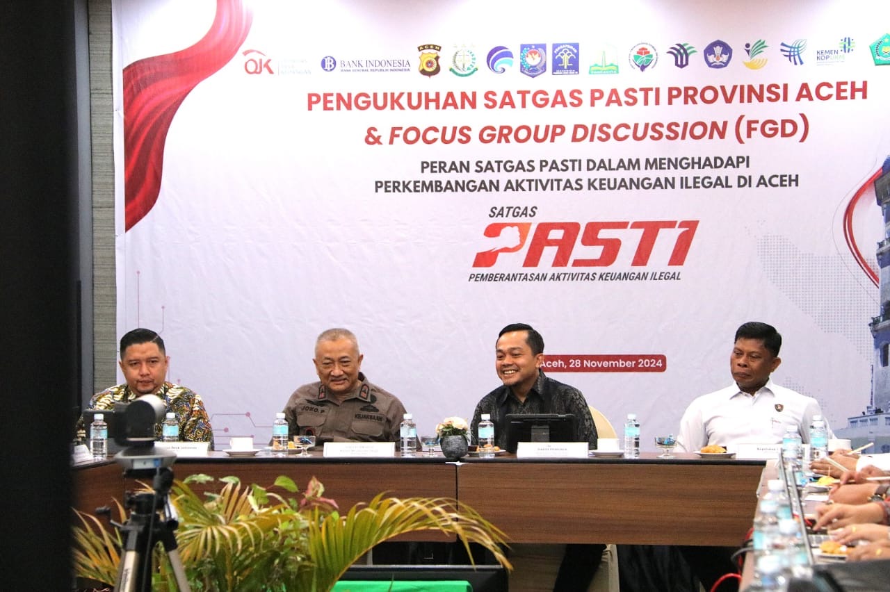 Komitmen Berantas Aktivitas Keuangan Ilegal, OJK Gelar Pengukuhan Satgas Pasti Provinsi Aceh