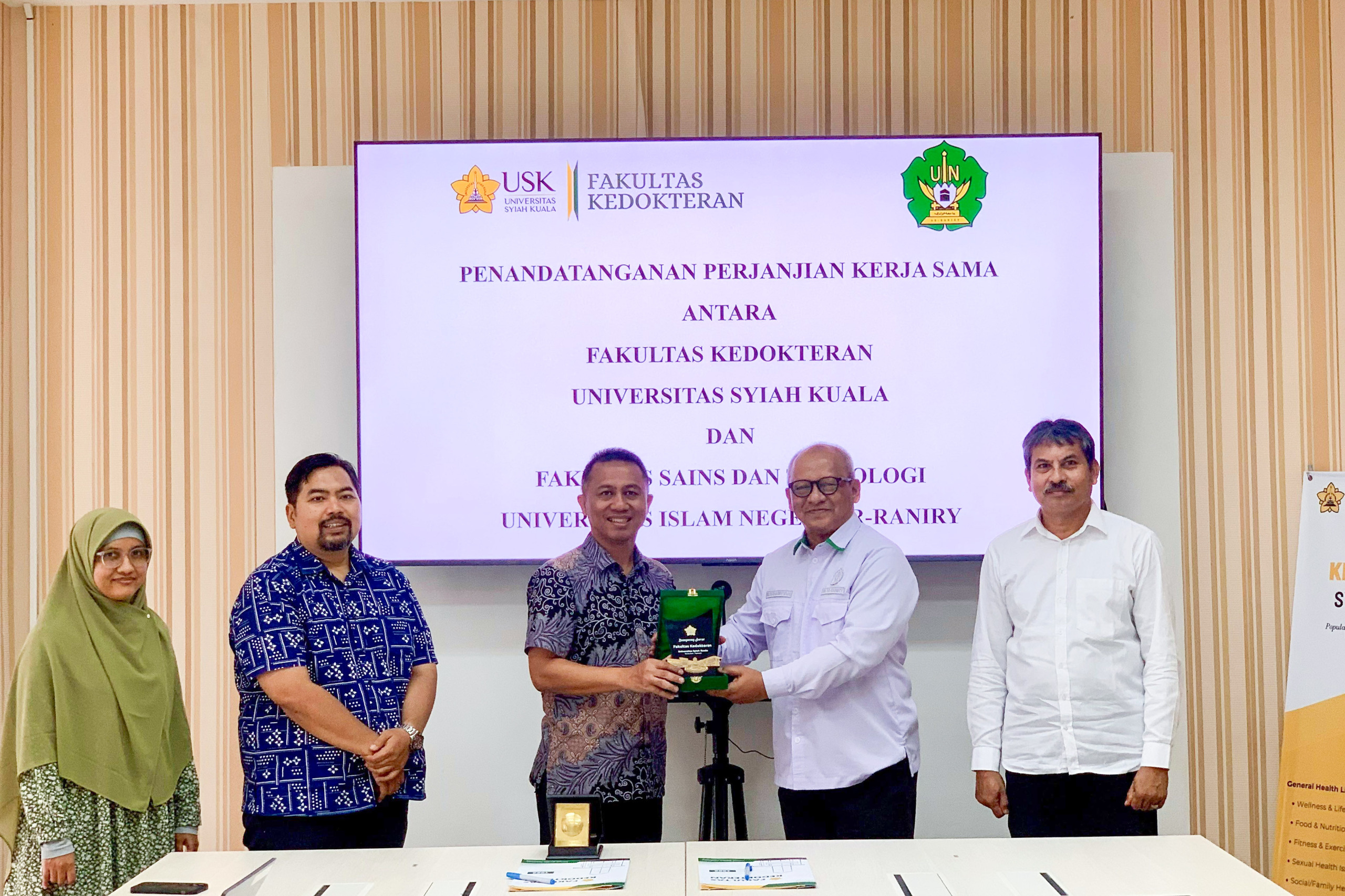 Perkuat Riset, FST UIN Ar-Raniry dan FK USK Teken Perjanjian Kerja Sama