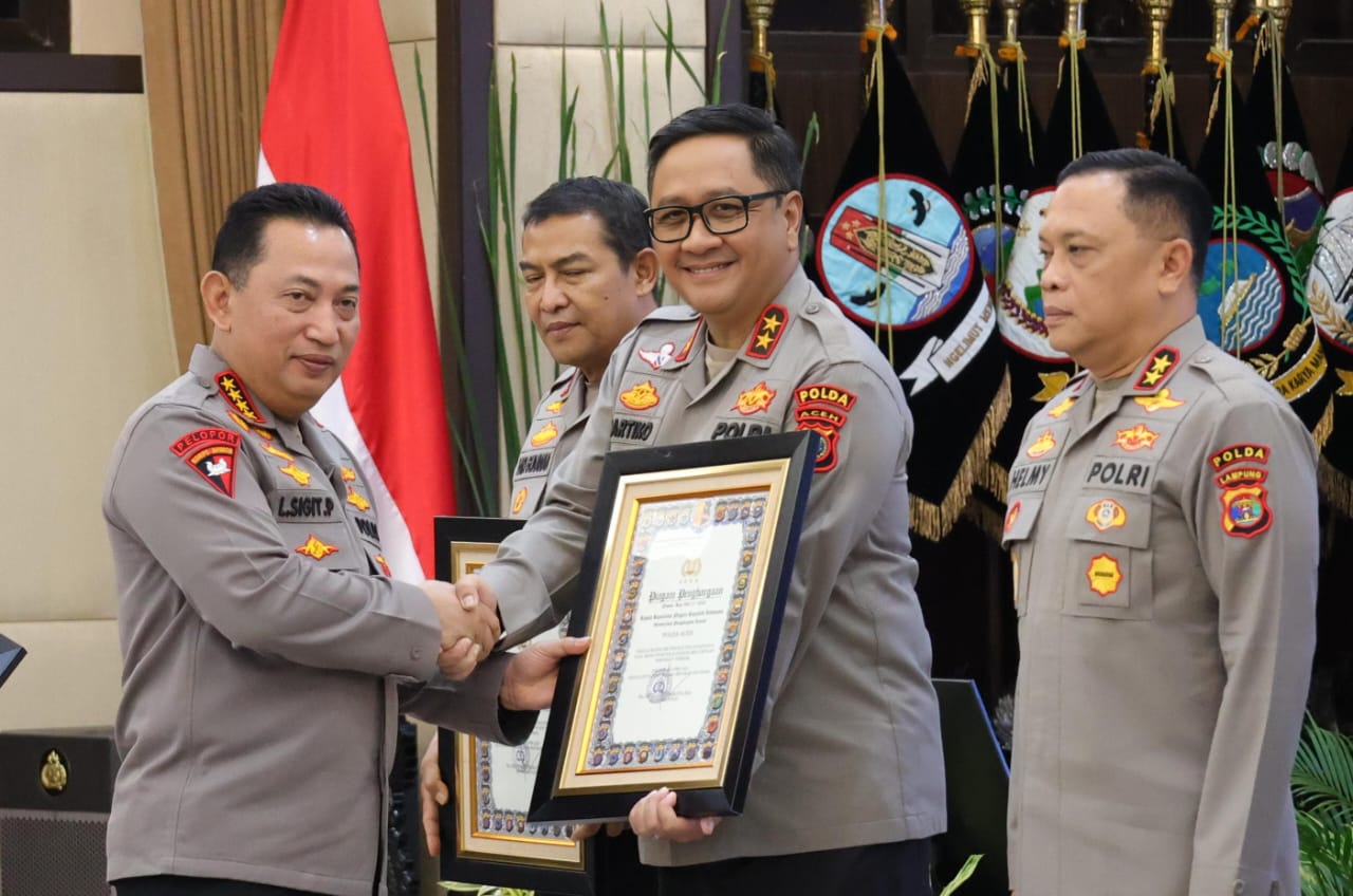 Polda Aceh Raih Penghargaan Kapolri Berkat Nilai IKPA Tertinggi se-Indonesia