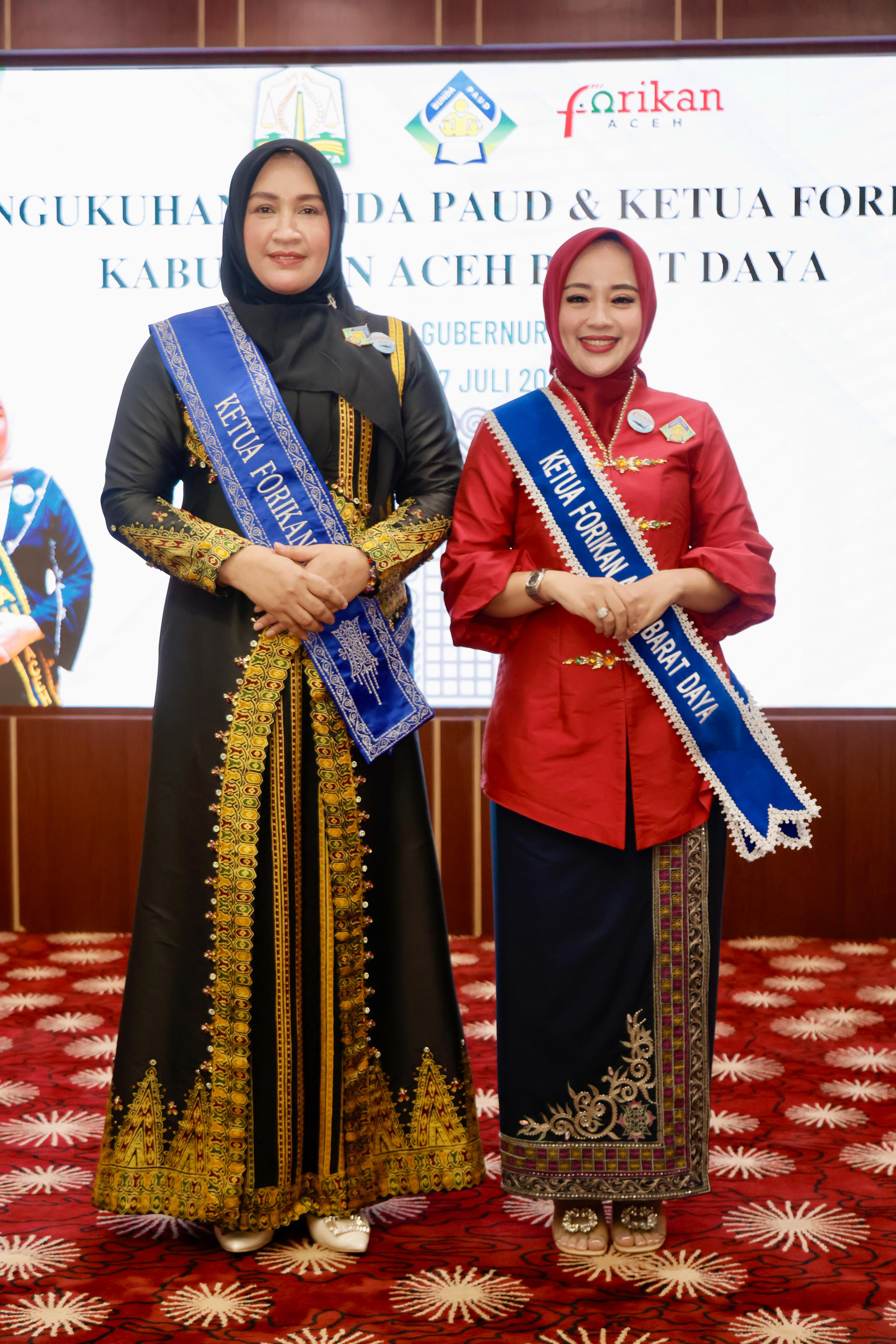 Ratna Sari Dewi Akhirnya Resmi Jabat Bunda PAUD dan Ketua Forikan Abdya