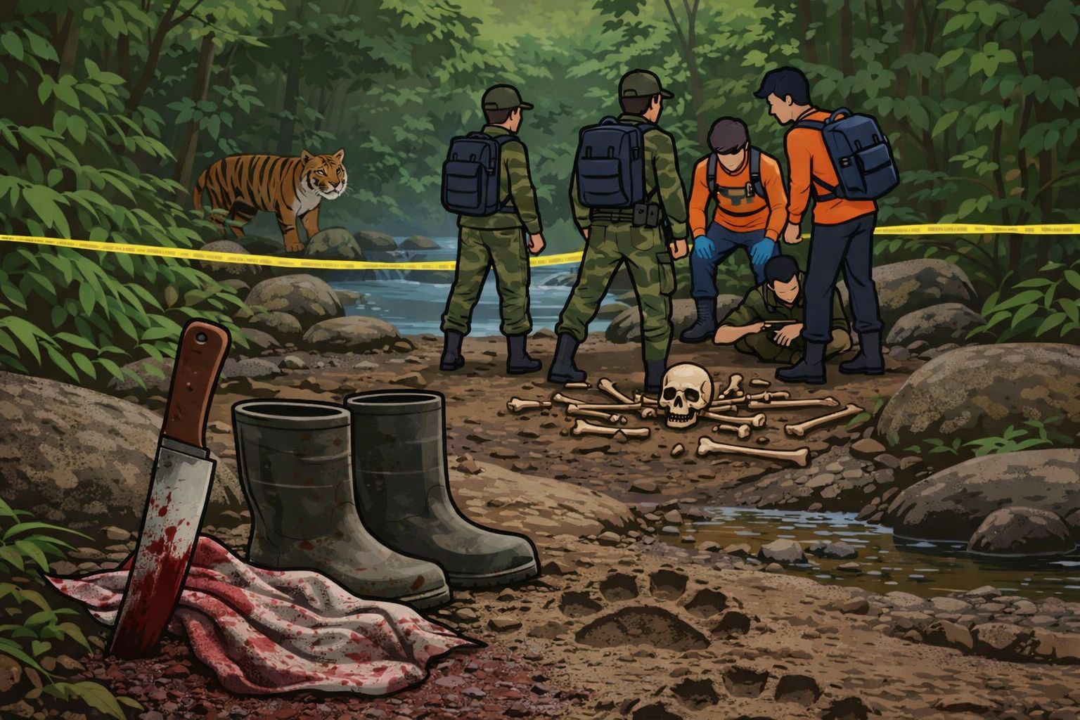 Pencari Ikan di Nagan Raya Ditemukan Tewas Diduga Diserang Harimau