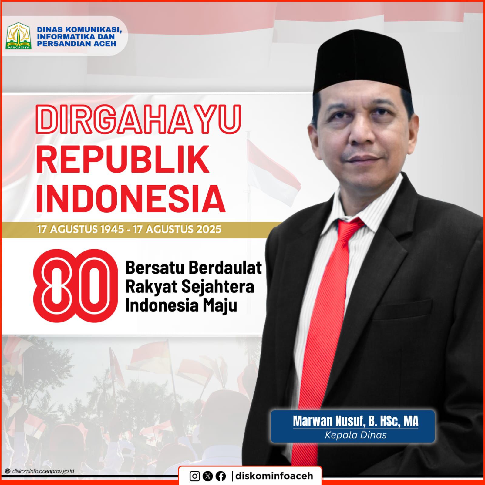 Veteran Terima Penghargaan pada HUT ke-80 RI di Pidie Jaya